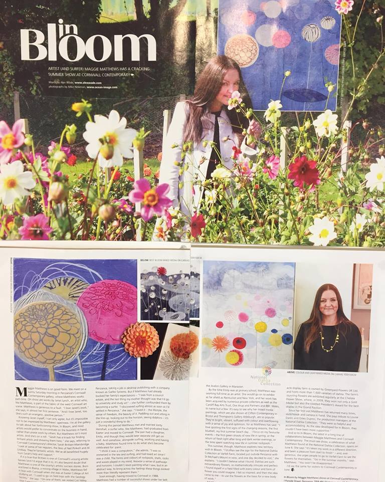Maggie Matthews - 4 page feature in Cornwall Today Magazine - Cornwall ...